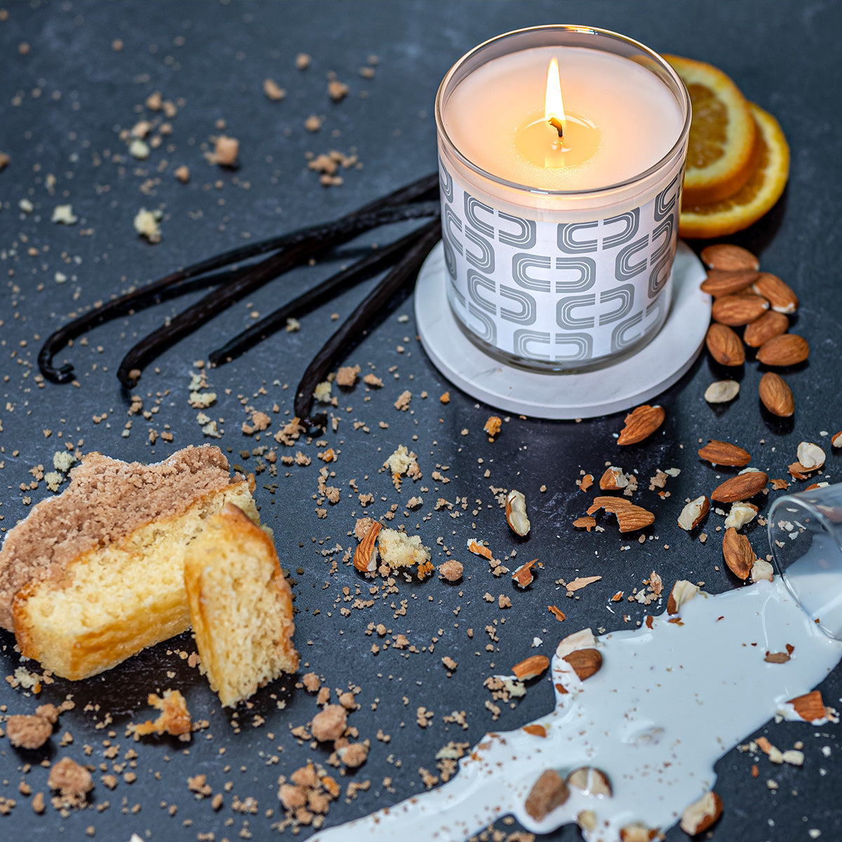 Chain Link Scented Candle | Design Screened on Glass | Artistscent